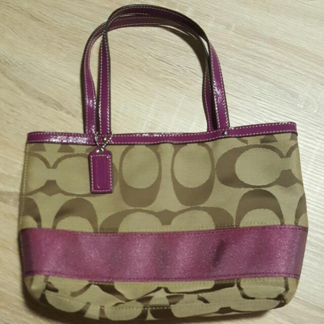 Coach Purple Bag (Authentic), Women's Fashion, Bags & Wallets, Purses ...
