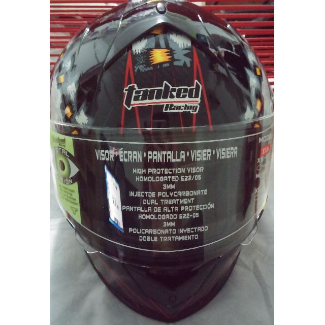 REPRICED LAST OFFER $100 UNWORN ORIGINAL TANKED T126 FULLFACE HELMET ...