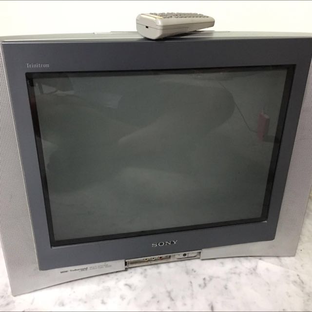 SONY Trinitron TV Set, Furniture & Home Living, Furniture, TV Consoles ...