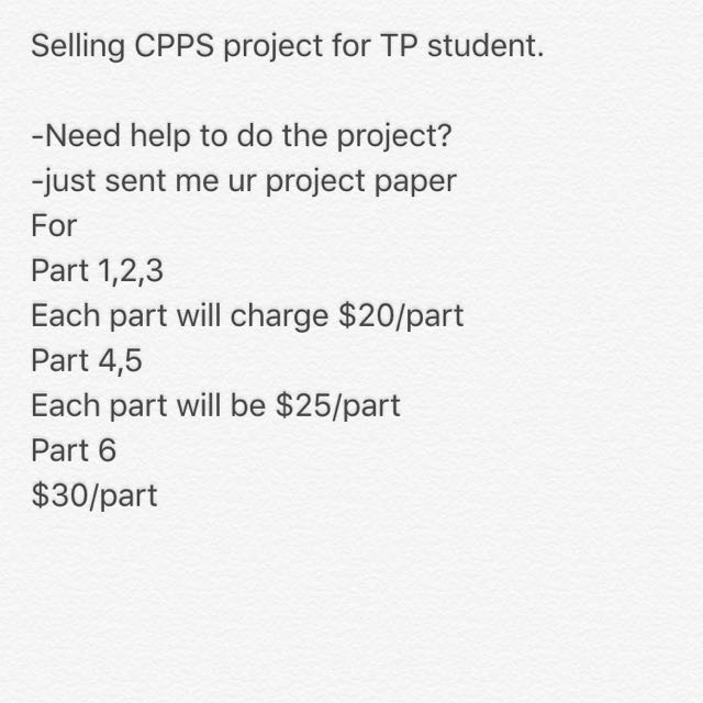 Tp Cpps Projectc Computer Programming Everything Else On Carousell