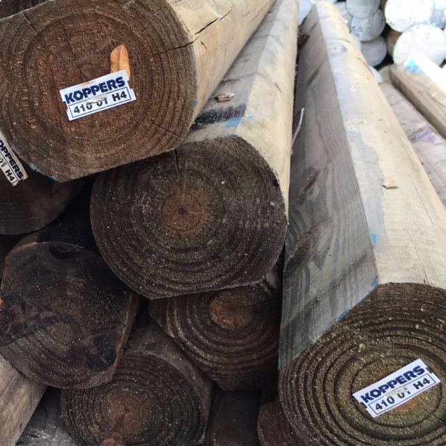 KOPPERS pine log slabs - wood - great for timber walls, landscaping ...