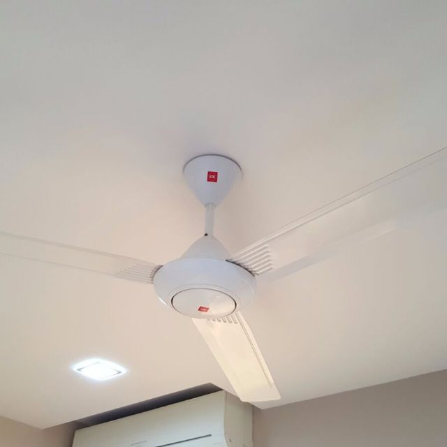 4 KDK Ceiling Fans M48SG white color in very new condition, Furniture ...