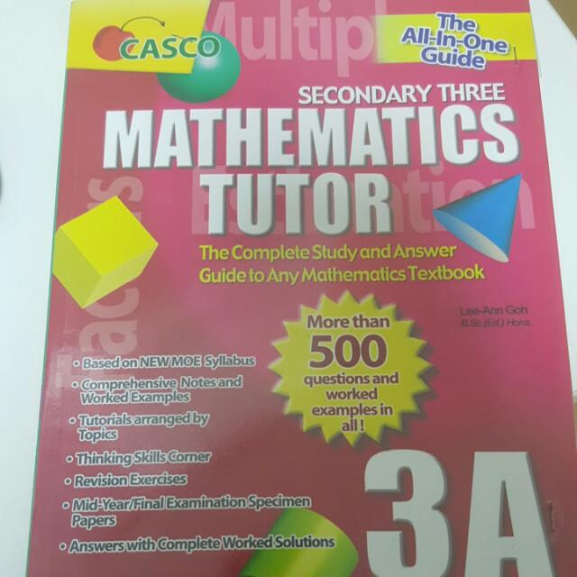 SECONDARY 3 MATHEMATICS PRACTICE TEXTBOOK, Hobbies & Toys, Books ...