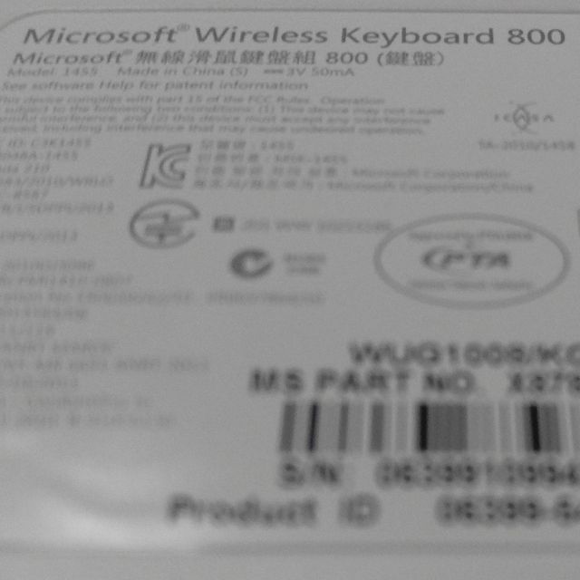 Microsoft Wireless Keyboard 800, Computers & Tech, Parts & Accessories ...