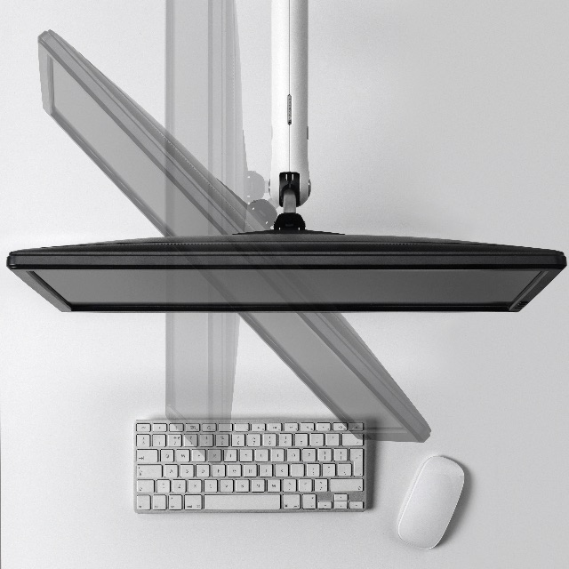 Herman Miller Flo Plus Monitor Arm, Health & Nutrition, Health Monitors ...