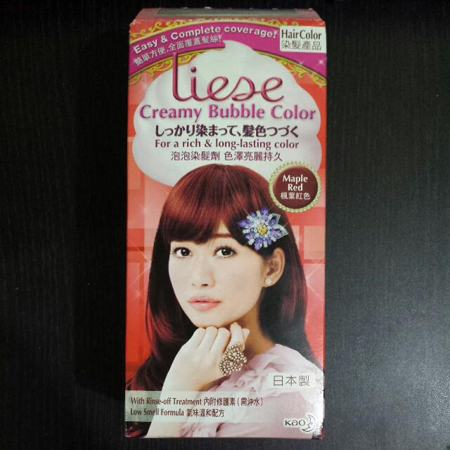 Liese Creamy Bubble Color - Maple Red, Beauty & Personal Care, Face ...