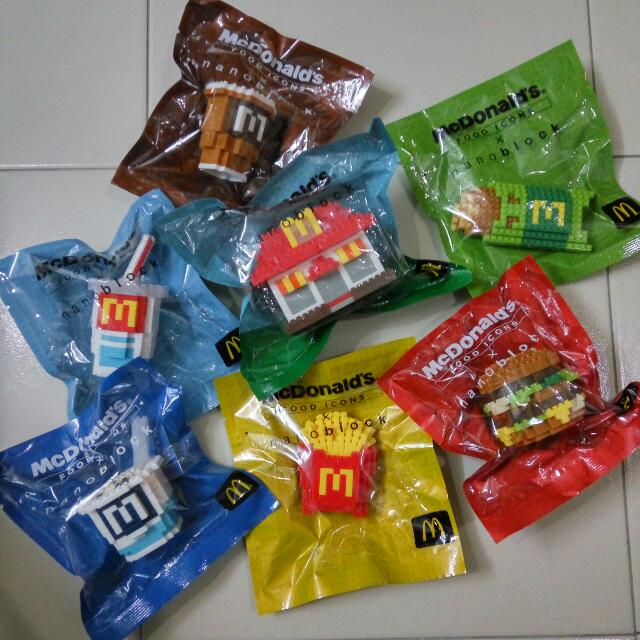 Mcdonalds Nanoblock (Full Set), Hobbies & Toys, Toys & Games on Carousell