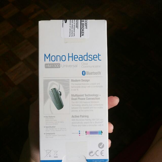 Samsung Blue Tooth Mono Headset, Computers & Tech, Parts & Accessories ...