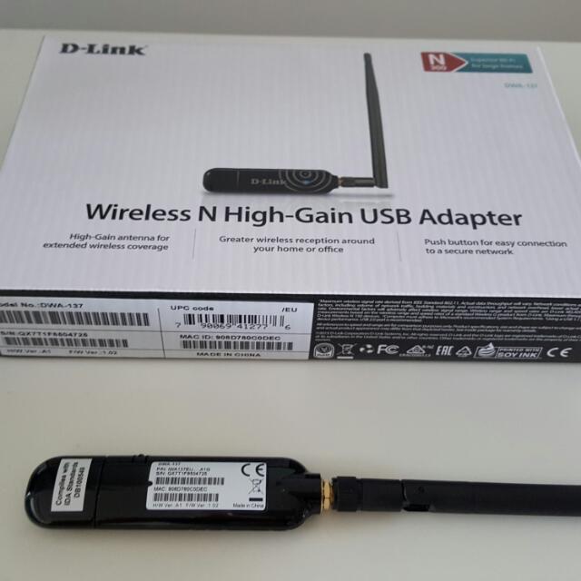USB Adapter - DLINK Wireless, Computers & Tech, Parts & Accessories ...