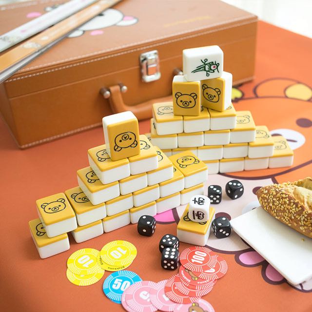 Top Quality Authentic San-X Rilakkuma Mahjong Set Super Cute ...