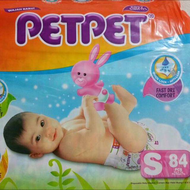 PETPET Size S Diapers, Babies & Kids, Bathing & Changing, Diapers ...