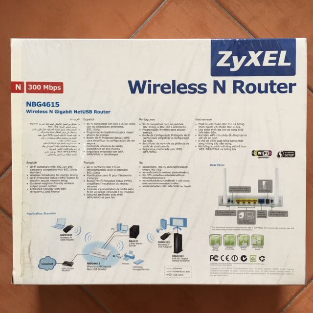 ZyXEL NBG4615 Wireless N GIgabit NetUSB Router, Computers & Tech, Parts ...