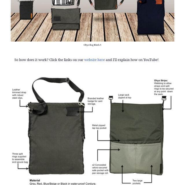 Ohyo Bag 2, Men's Fashion, Bags, Sling Bags on Carousell