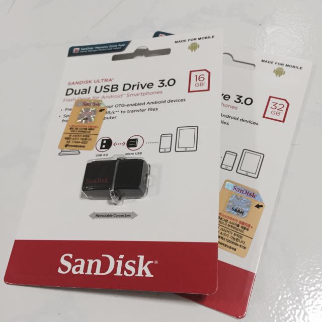 SanDisk Ultra dual 32GB USB 3.0 OTG Flash Drive with micro USB ...