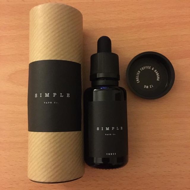 simple vape co. english toffee & banana, Everything Else on Carousell