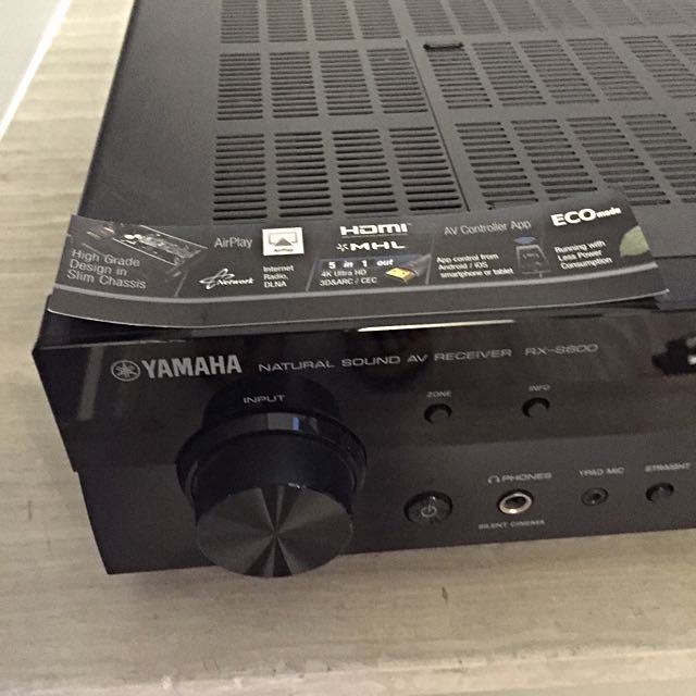 Yamaha RX-S600 AV Receiver, 音響器材, 可攜式音響設備 - Carousell
