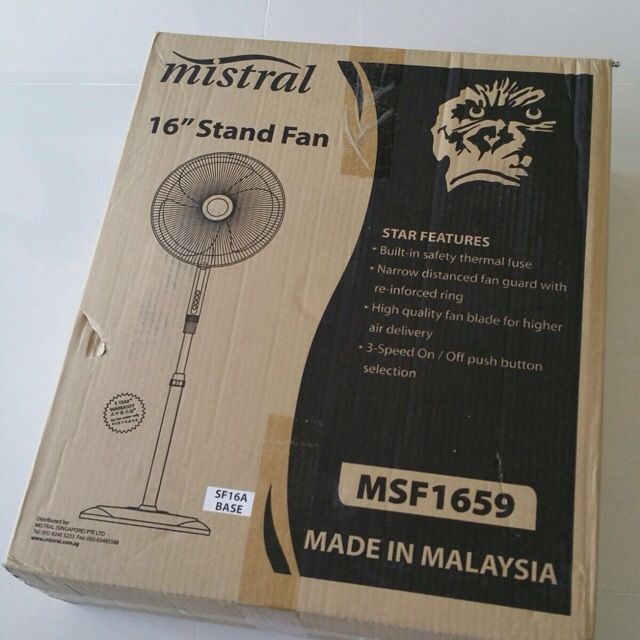 16" Mistral Stand Fan, TV & Home Appliances, Water Heater & Instant ...