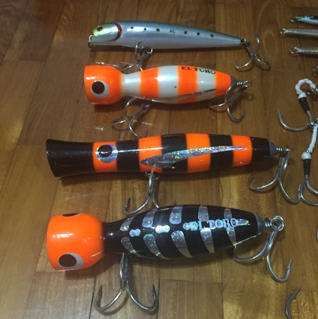 El Toro Poppers & Branded Jigs Assorted, Sports Equipment, Sports ...