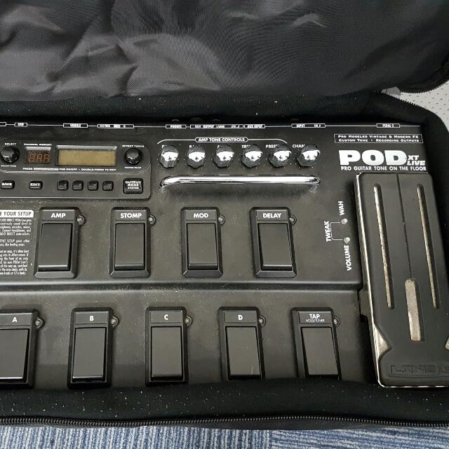 Line 6 Pod Xt Live, Hobbies & Toys, Music & Media, Music Accessories on ...
