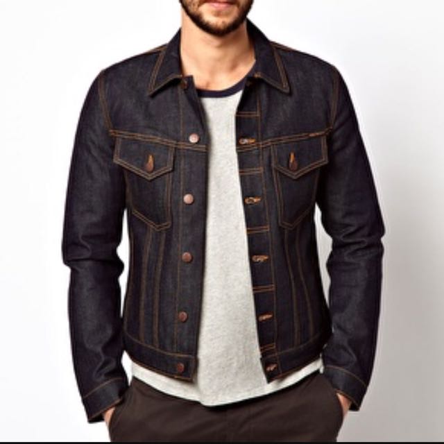 Nudies Conny Dry Denim Jacket, Men's Fashion, Bottoms, Jeans on Carousell