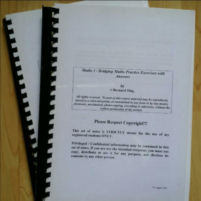UOL maths 1 / Bridging Maths Questions And Answers Complied, Hobbies ...