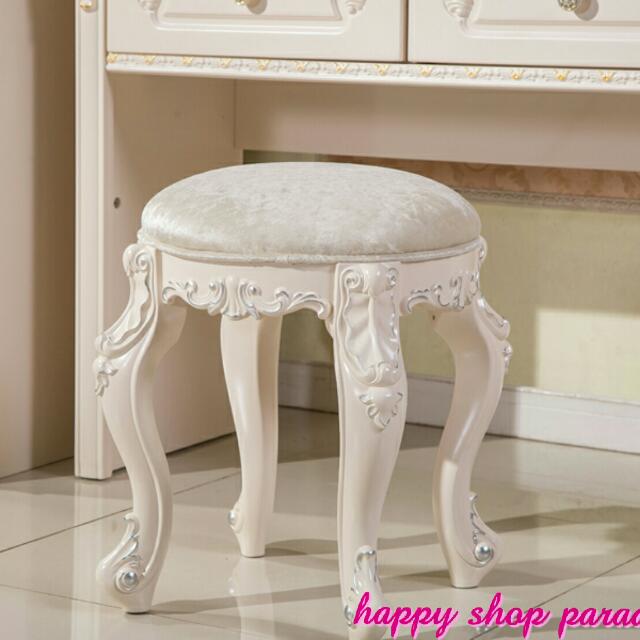 Victorian Style Vanity Chair /Stool, Furniture & Home Living, Furniture ...