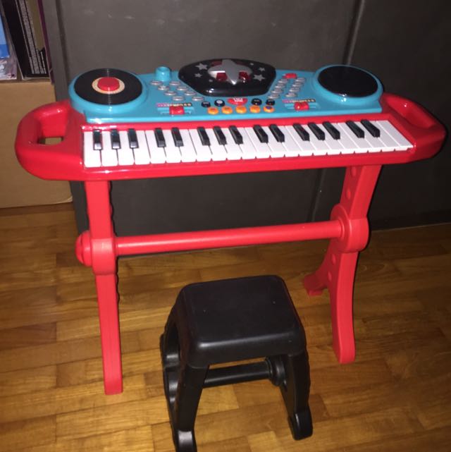 ELC Keyboard And Stool, Hobbies & Toys, Toys & Games on Carousell