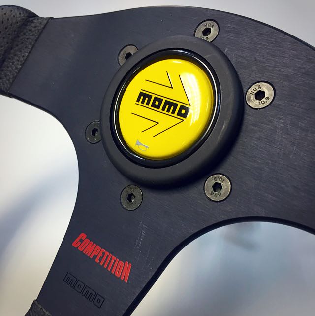 Momo Competition Steering Wheel With Custom Machined Extended Boss Kit ...
