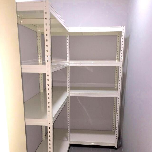 Boltless Metal Storage Rack For Storeroom Rack, Furniture & Home Living ...