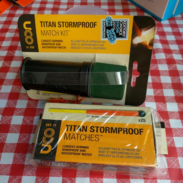 UCO Titan Stormproof/Waterproof Match Kit (Case + Extra Matches ...