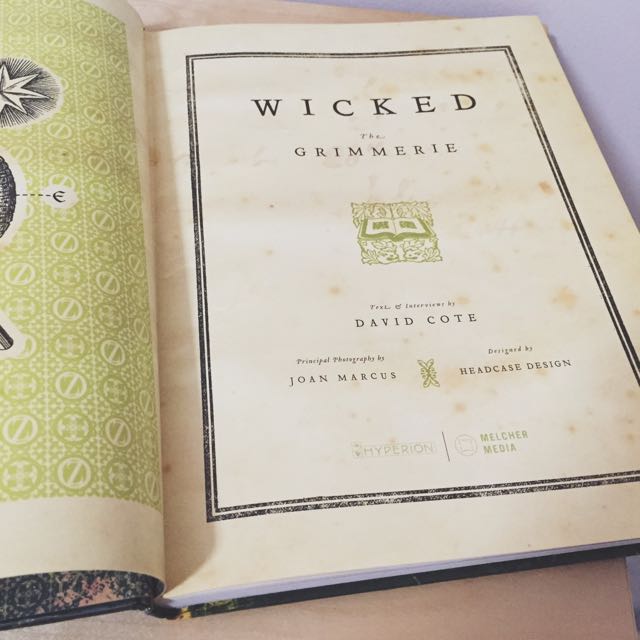 WICKED Musical: The Grimmerie, Hobbies & Toys, Books & Magazines ...