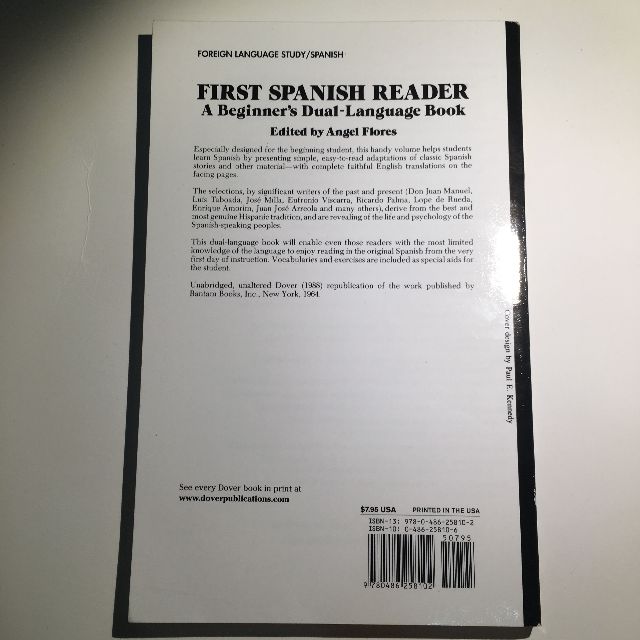 First Spanish Reader: A Beginner's Dual-Language Book by Angel Flores ...