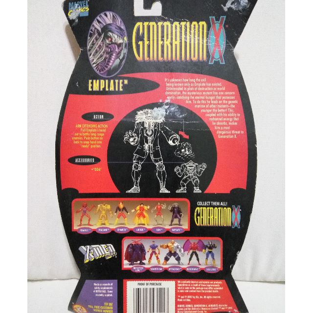 Vintage Marvel Comics X-Men Generation X Emplate with Arm Extending ...