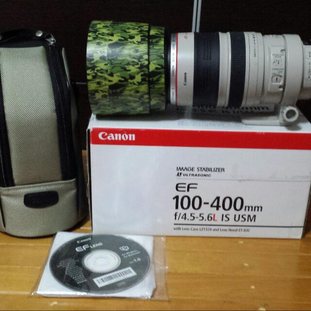 Canon EF 100-400L IS USM f4-5.6 (Mk1), Photography, Cameras on Carousell