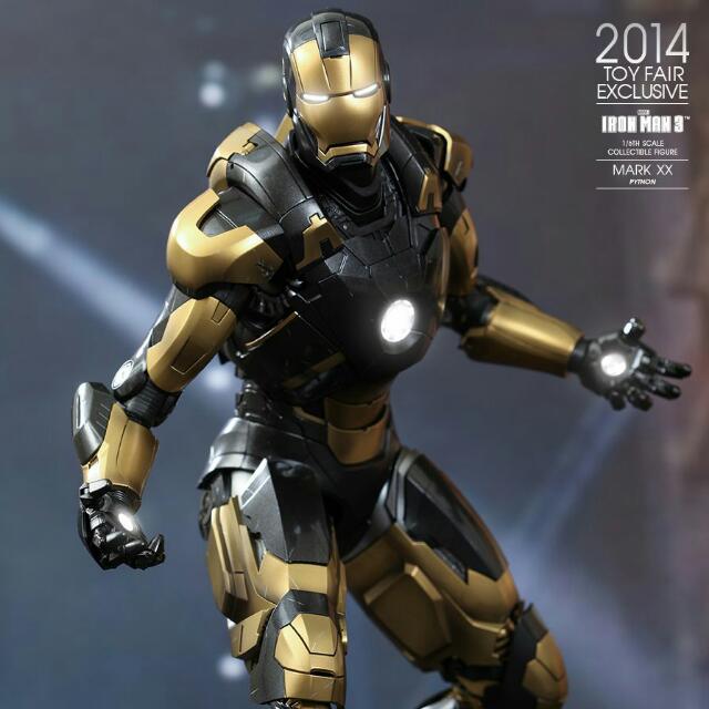 Hot Toys Iron Man Python MMS248 Iron Man Mark 20 Mark XX, Hobbies ...