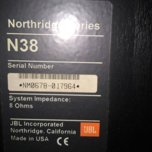 JBL N38 Speakers Pair Excellent Condition, Computers & Tech, Parts & Accessories, Networking on ...