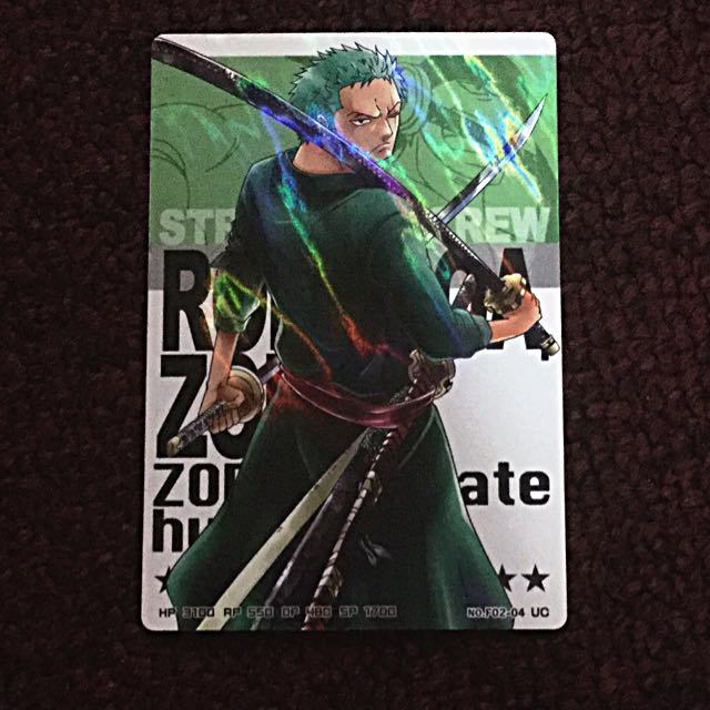 One-piece AR card: ZORO, Hobbies & Toys, Toys & Games on Carousell