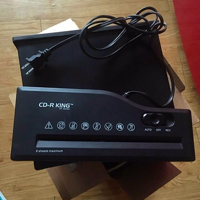 Paper Shredder (CD-R King brand), Computers & Tech, Office & Business ...