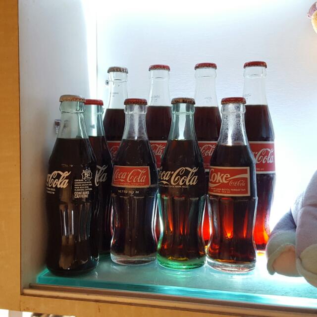 Coca cola Glass bottle collection, Everything Else on Carousell