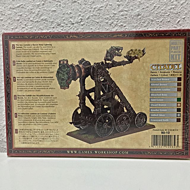 1 Box Warhammer Skaven Warp Lightning Cannon / Plagueclaw Catapult New ...