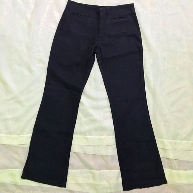 Office Black Slacks, Women's Fashion, Bottoms, Other Bottoms on Carousell