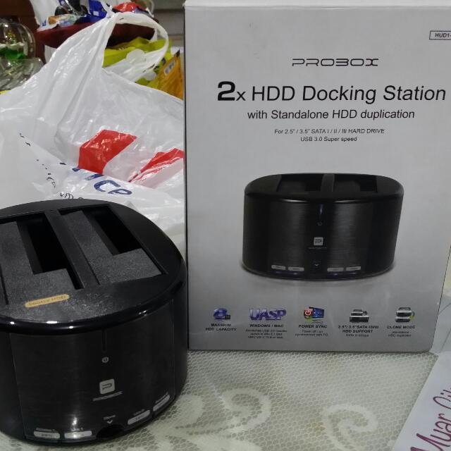 Probox 2 X HDD docking Station, Computers & Tech, Parts & Accessories ...
