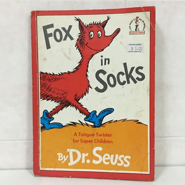 1966 Fox in Socks by Dr Seuss, Hobbies & Toys, Memorabilia ...