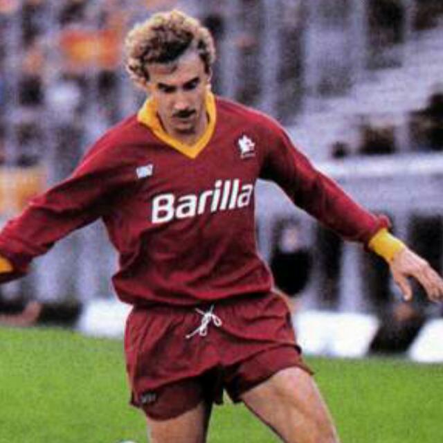 1987 Match Worn Rudi Voller Roma Jersey Ennerre Shirt, Sports Equipment ...