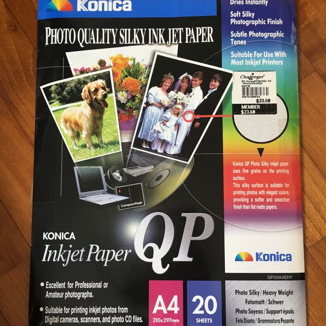 Konica Inject Paper QP, Photography, Photography Accessories, Dry Boxes ...