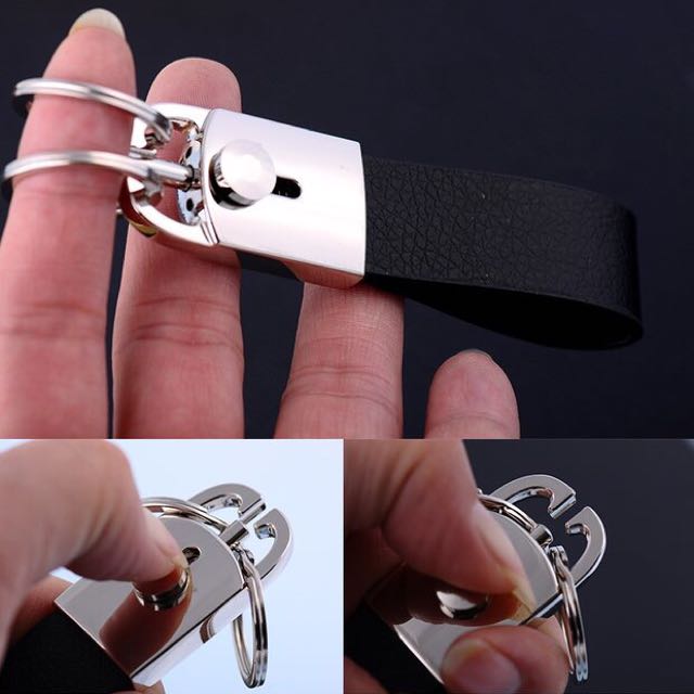 Minimalist Leather Keychain, Men's Fashion, Bags, Belt bags, Clutches ...