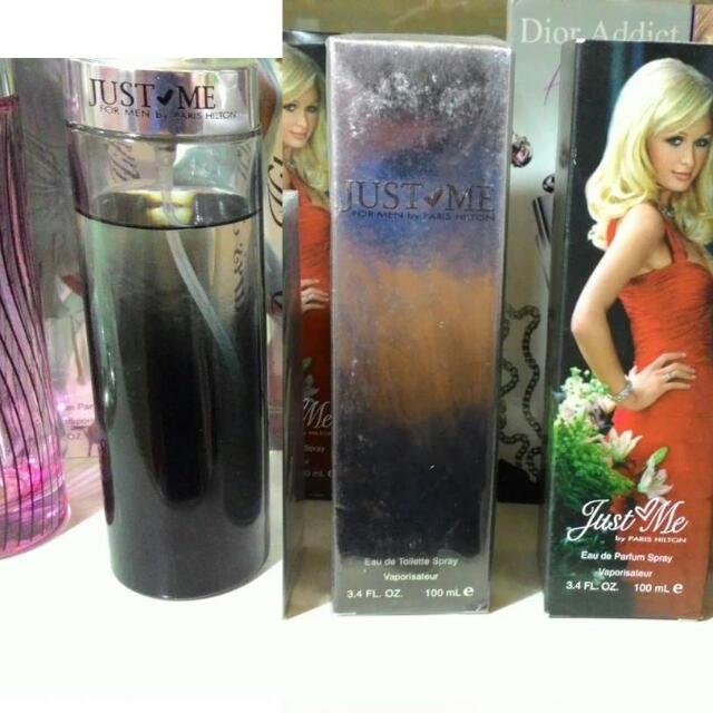 Paris Hilton Just Me Men Perfume, Men's Fashion, Tops & Sets, Tshirts ...