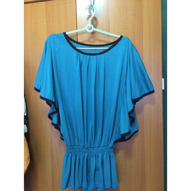 Turquoise Top, Women's Fashion, Tops, Sleeveless on Carousell