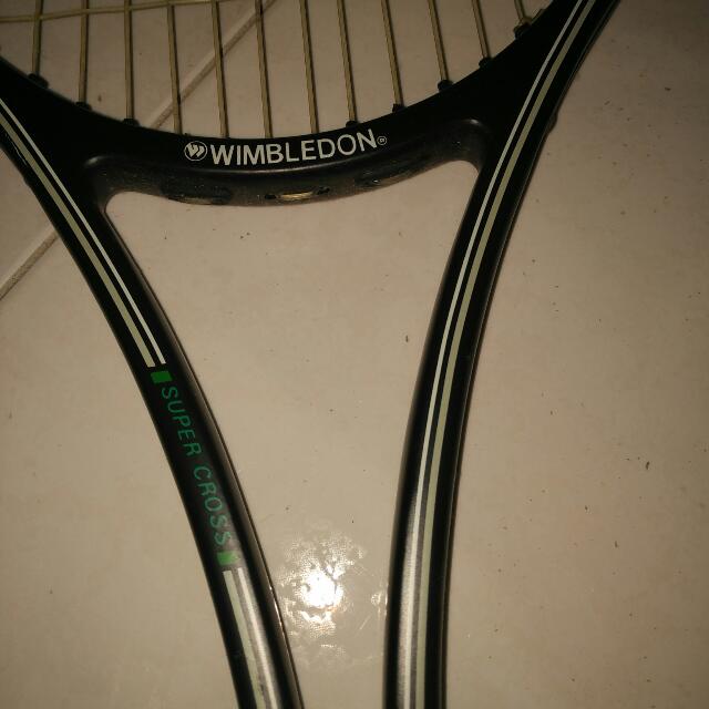 Vintage Wimbledon Super Cross Tennis Racket, Sports Equipment, Sports ...