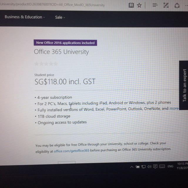 Office 365 University, Computers & Tech, Parts & Accessories ...